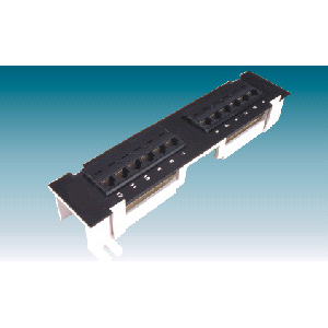 Patch panel nazidni sa 12 RJ-45 UTP kat. 5E, reglete 110 standard (fiksni portovi)