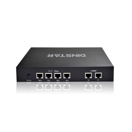 Dinstar MTG200-4E1 VoIP SIP Gateway sa 4 x E1 / G.703 / PRI / SS7, Echo Cancellation, T.38 faks podrška, QoS, CNG, VAD, DJB, 2 x RJ-45 (LAN i WAN)