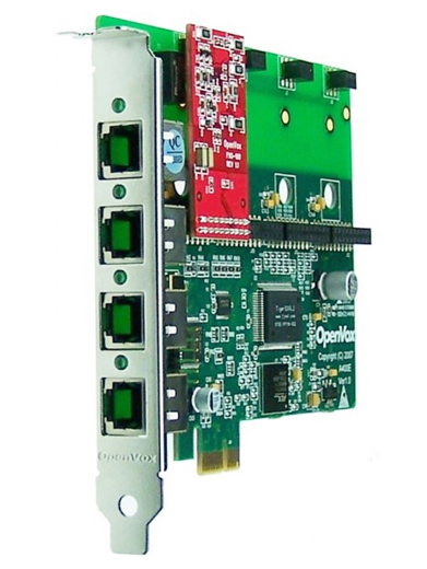 OpenVox A400E PCI Express VoIP Asterisk kartica (4 slota za FXO/FXS module)