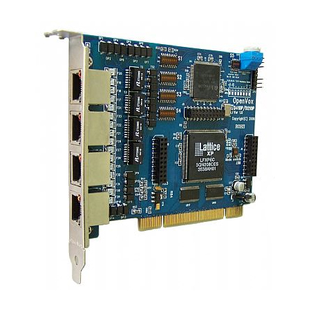 OpenVox D410P Quad PCI VoIP Asterisk kartica sa 4 porta E1/T1/J1/PRI/FR (120 B kanala)