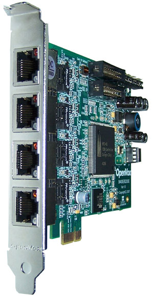 OpenVox B400E PCI Express VoIP Asterisk kartica 4 x ISDN BRI (8 B kanala)
