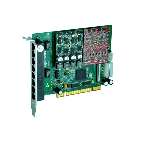 OpenVox A810P PCI VoIP 8-portna Asterisk kartica (2 slota za FXO400 / FXS400 module)