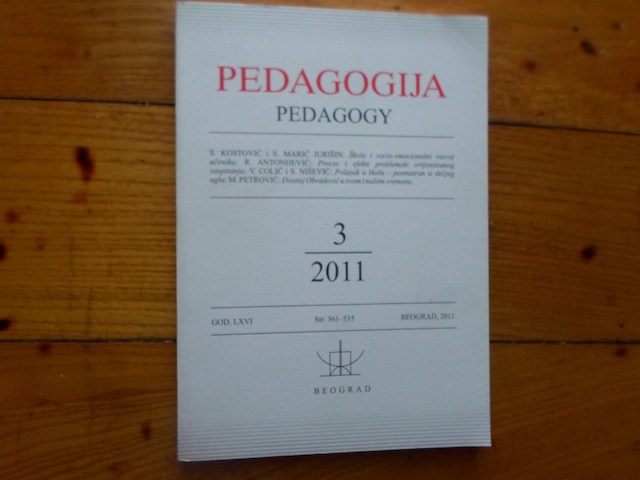 PEDAGOGIJA 3/2011