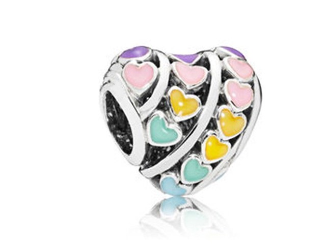 PRIVEZAK Multicolor Heart ZA PANDORA NARUKVICE