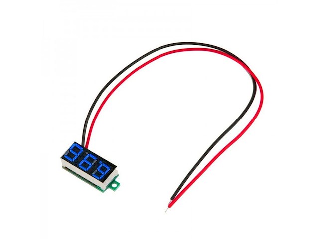 LED VOLTMETAR MINI PLAVI