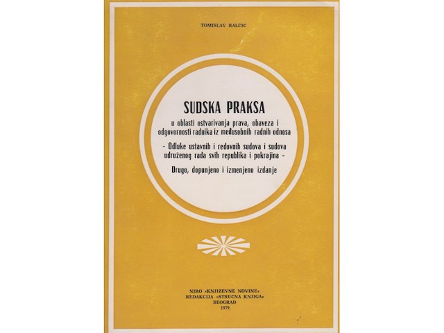 SUDSKA PRAKSA u oblasti ostvarivanja prava, obaveza....