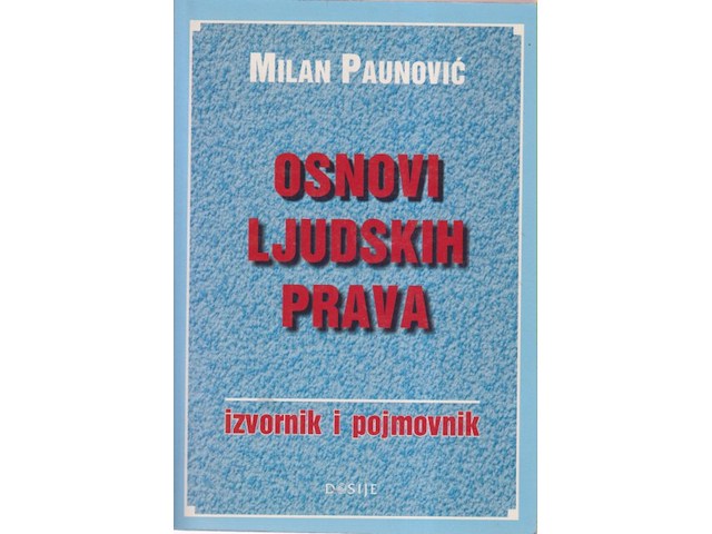 OSNOVI LJUDSKIH PRAVA