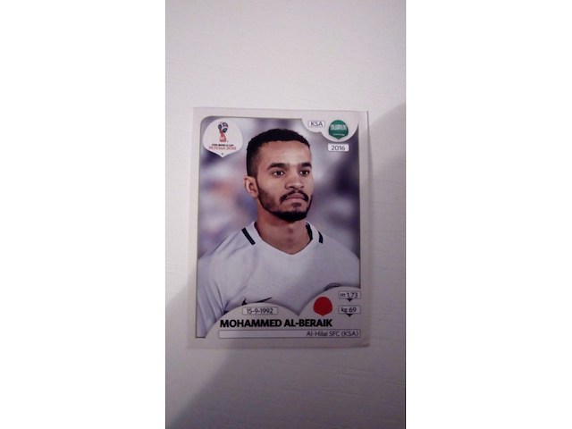 Panini FIFA 2018 Russia sličica broj 049