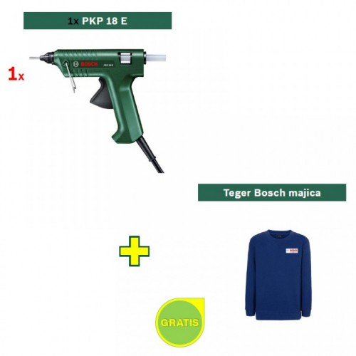 Pištolj za lepljenje Bosch PKP 18 E + poklon