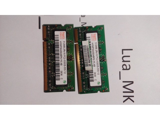 ASUS F3M RAM memorija 2x512mb ddr2