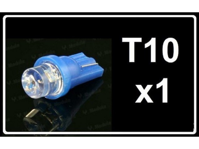 LED Sijalica - T10 pozicija - 1 LED - 1 komad - Plava