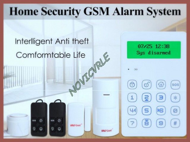 Alarm kućni / kontrola mobilnim / SMS i aplikacijom