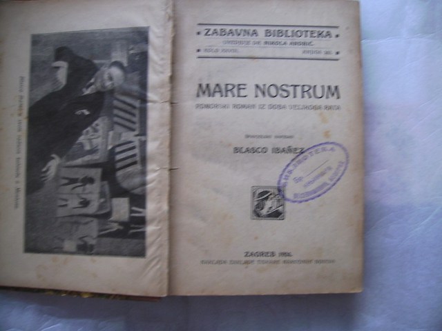 `Mare nostrum - pomorski roman iz doba velikog rata`