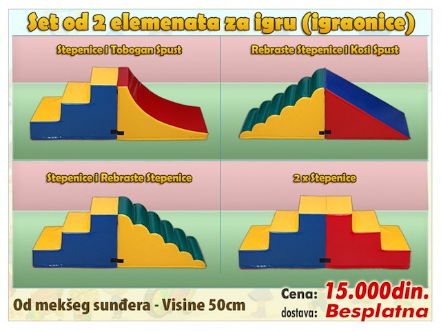 Elementi za igraonice Set od 2 komada