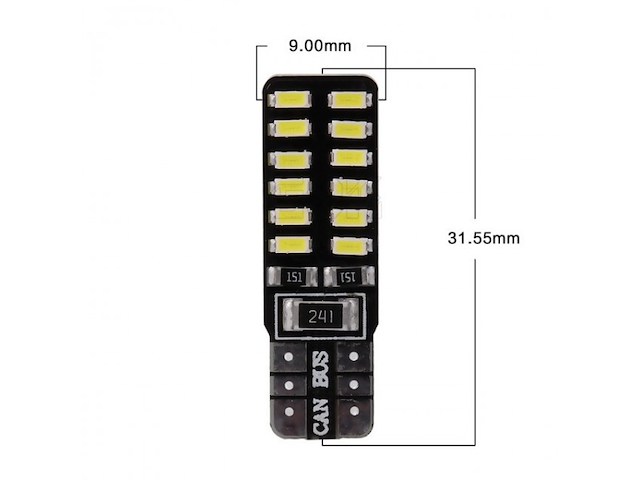 LED sijalice za poziciju T10 - 24smd