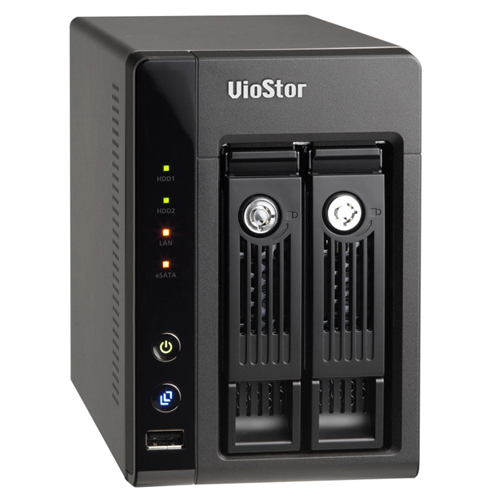 QNAP VS-2004Pro VioStor NVR server 2 x hot-swapp HDD bays, 4 x IP camera, Intelligent video analytics, Multi-NVR monitoring, VGA