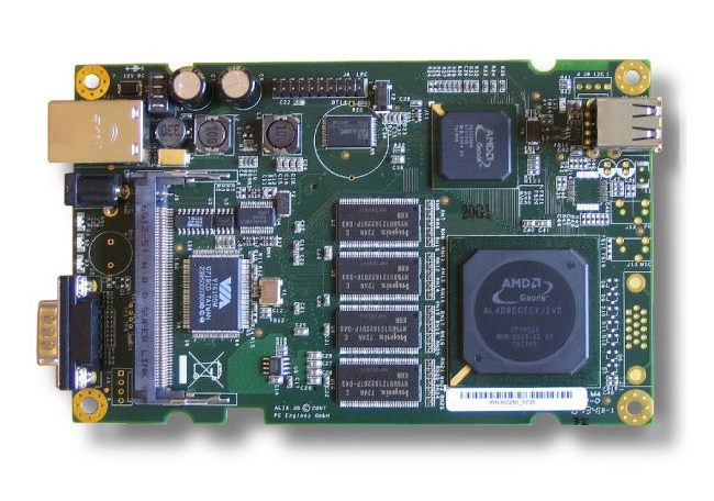 ALIX.3C2 System board - 1 x UTP 10/100Mb/s, 2 x miniPCI, USB - AMD Geode LX800 na 500MHz, SDRAM 256 MB, CF slot