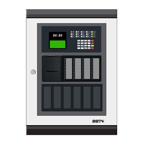 GST GS200-2/2 inteligentna adresabilna centrala za dojavu požara, 8x18 LCD, 2 petlje, 477 adresabilna uređaja i 10 ripitera, 30 zona, 4 relejna izlaza, 999 logova događaja, LPCB EN54 sertifikat