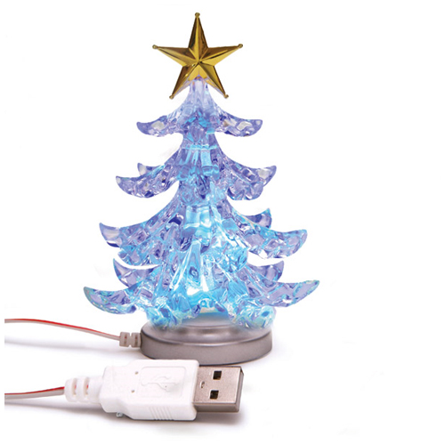 USB minijaturna božićna jelka (svetli u više boja)