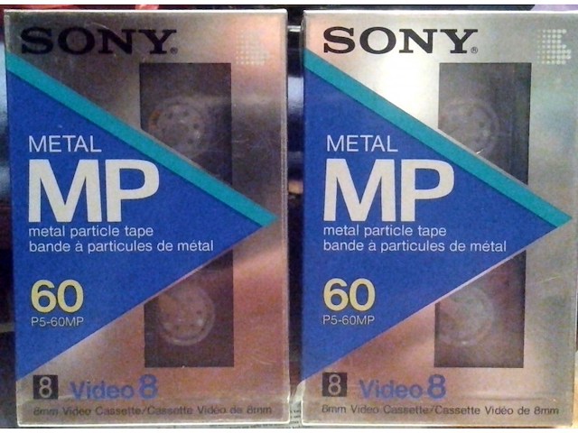 SONY VIDEO 8 60 min. - 2 Komada METAL KASETA