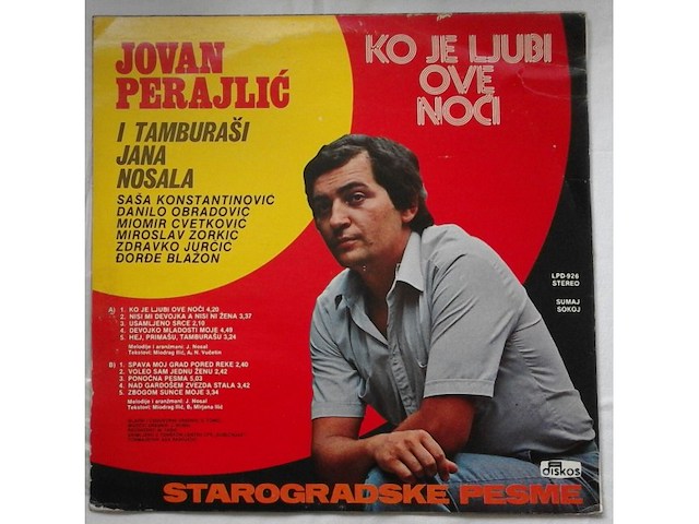 JOVAN  PERAJLIC  -  KO  JE  LJUBI  OVE  NOCI