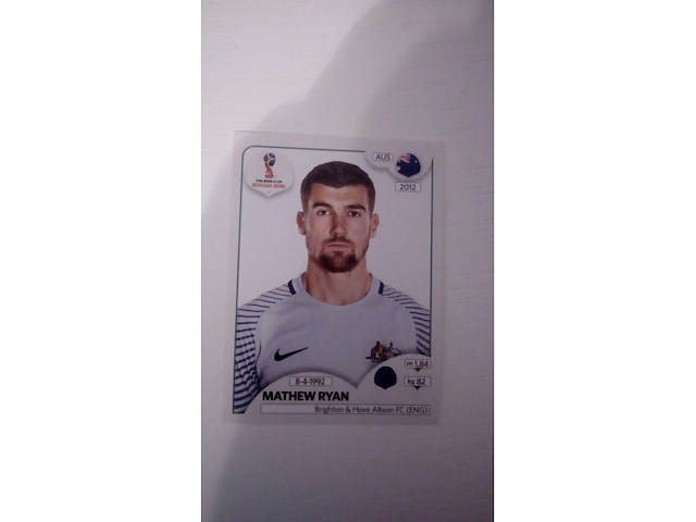 Panini FIFA 2018 Russia sličica broj 202