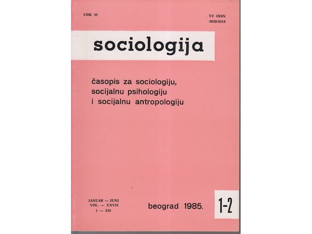 SOCIOLOGIJA I DRUŠTVENA PRAKSA