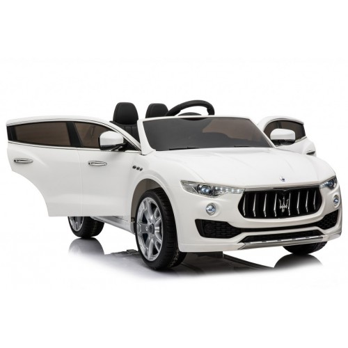 Auto na akumulator Maserati Levante 2018 beli sa kožnim sedištem