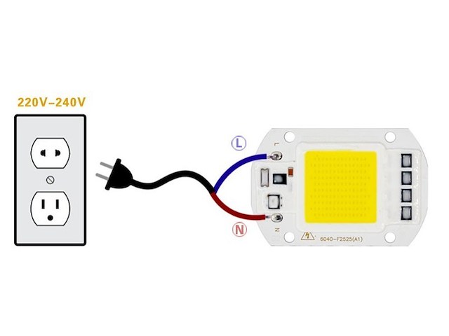 Led dioda chip 20w 220v -Nije potreban drajver