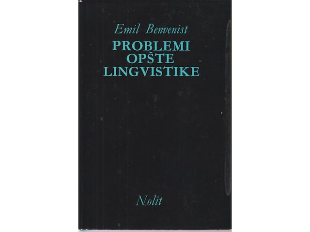 PROBLEMI OPŠTE LINGVISTIKE / odličnO