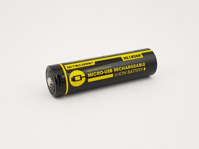 Nitecore Baterija 18650 NL1826R 2600mAh Micro USB