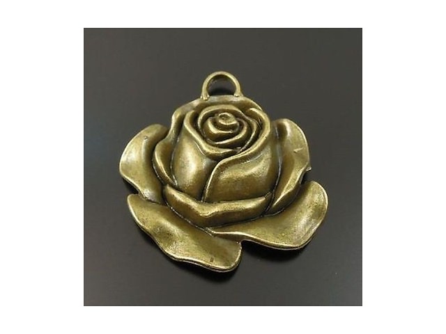 Privezak boje bronze ruža 36mm