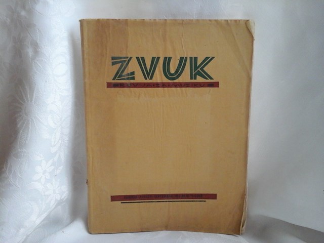 Zvuk revija za muziku avgust septembar 1934