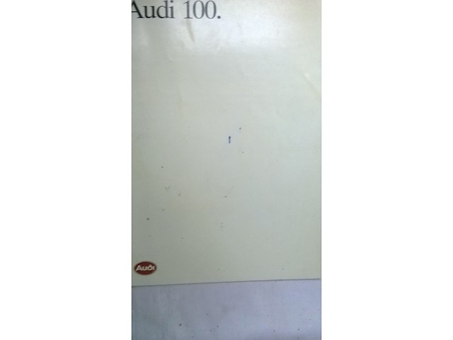 Prospekt Audi 100  8/89, A4 format,43 str. , eng.