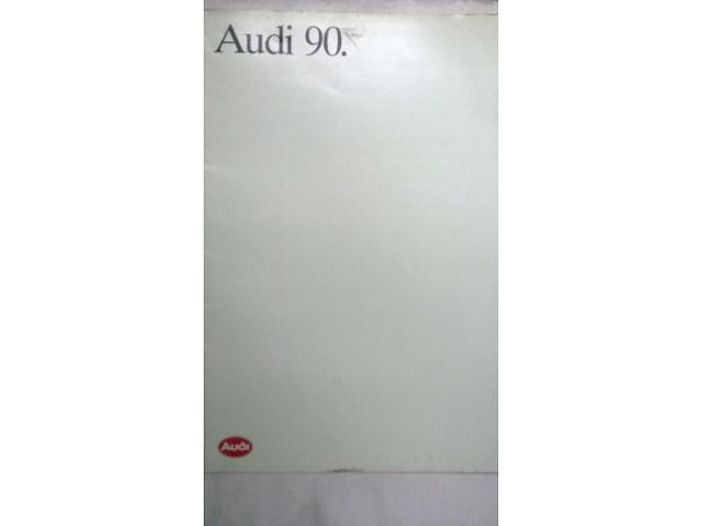Prospekt Audi 90 8/89,A4 format,30 str(fali 6 str.).,