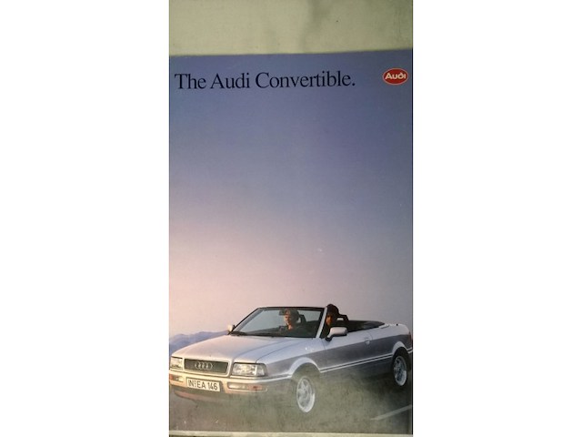 Prospekt Audi Convertible 1/92,A4 format,24 str.,eng.