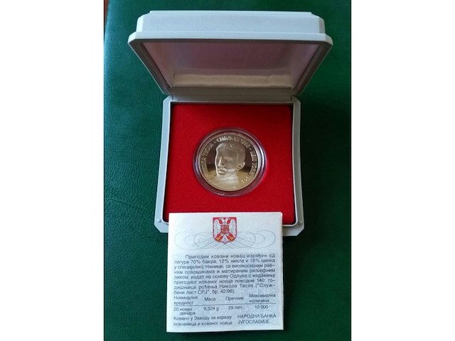 20 NOVIH DINARA 1996 PROOF