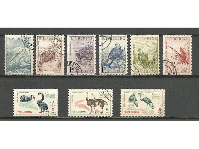 Rumunija 1960 i 1964. Fauna,ptice,kompl.serije