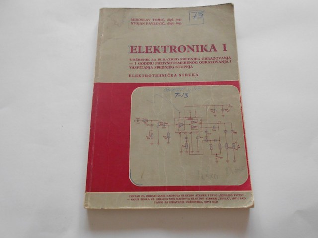 Elektronika I,  za 3.r sš el.teh.struke,  zavod