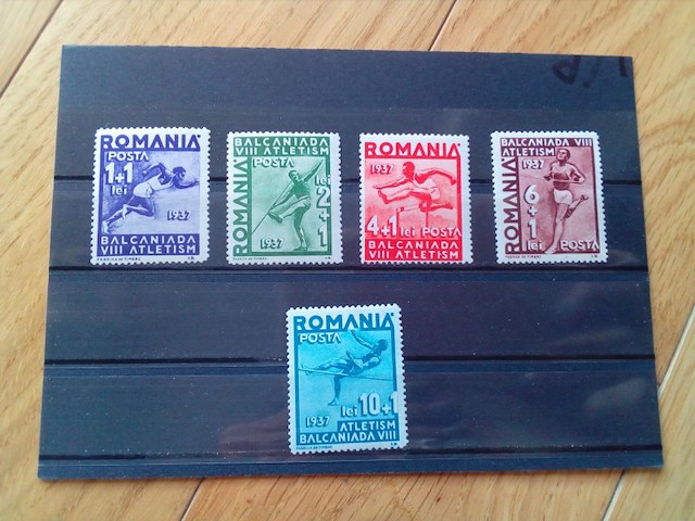 Rumunija 1937 Serija Cisto Falc*   (6220)