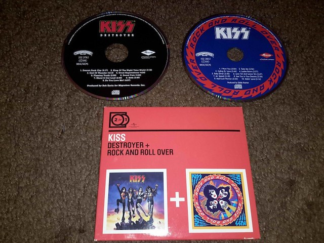 Kiss - Destroyer+Rock and roll over 2CDa , ORIG.