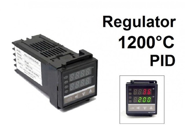 PID Termoregulator 1000°C - relej - 220V