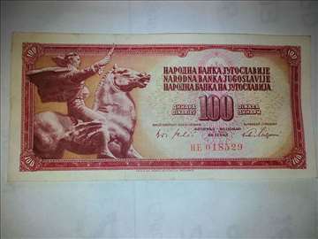 100 dinara , 1965 godina , 6 brojeva