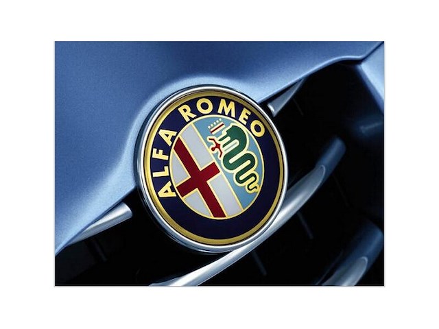 Alfa Romeo - samolepljivi metalni logo