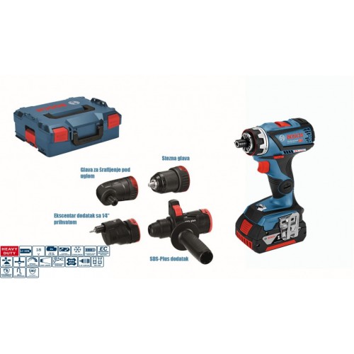 Bosch aku. bušilica - odvrtač GSR 18V60 FC set