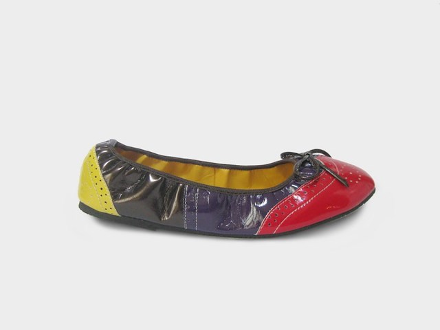 Zenske baletanke vidra shoes 3088-2 red-purple-yellow