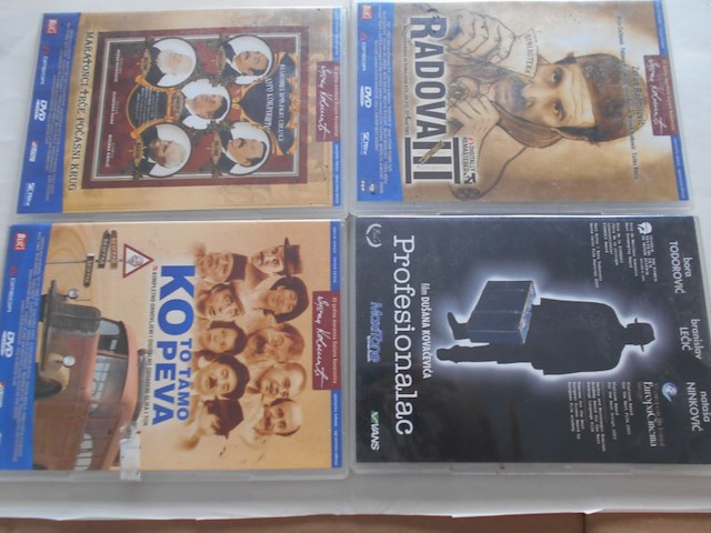 Dušan Kovačević, 4 domaća filma , 4 DVD