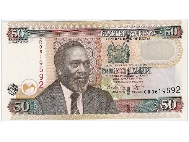 Kenija 50 shilingi 2008. UNC