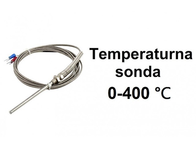 Temperaturna sonda 400℃ 3m K tip sa navojem M8