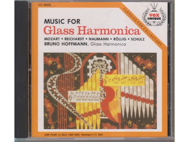 cd / MUSIC FOR GLASS HARMONICA / Mozart, Reichardt.....